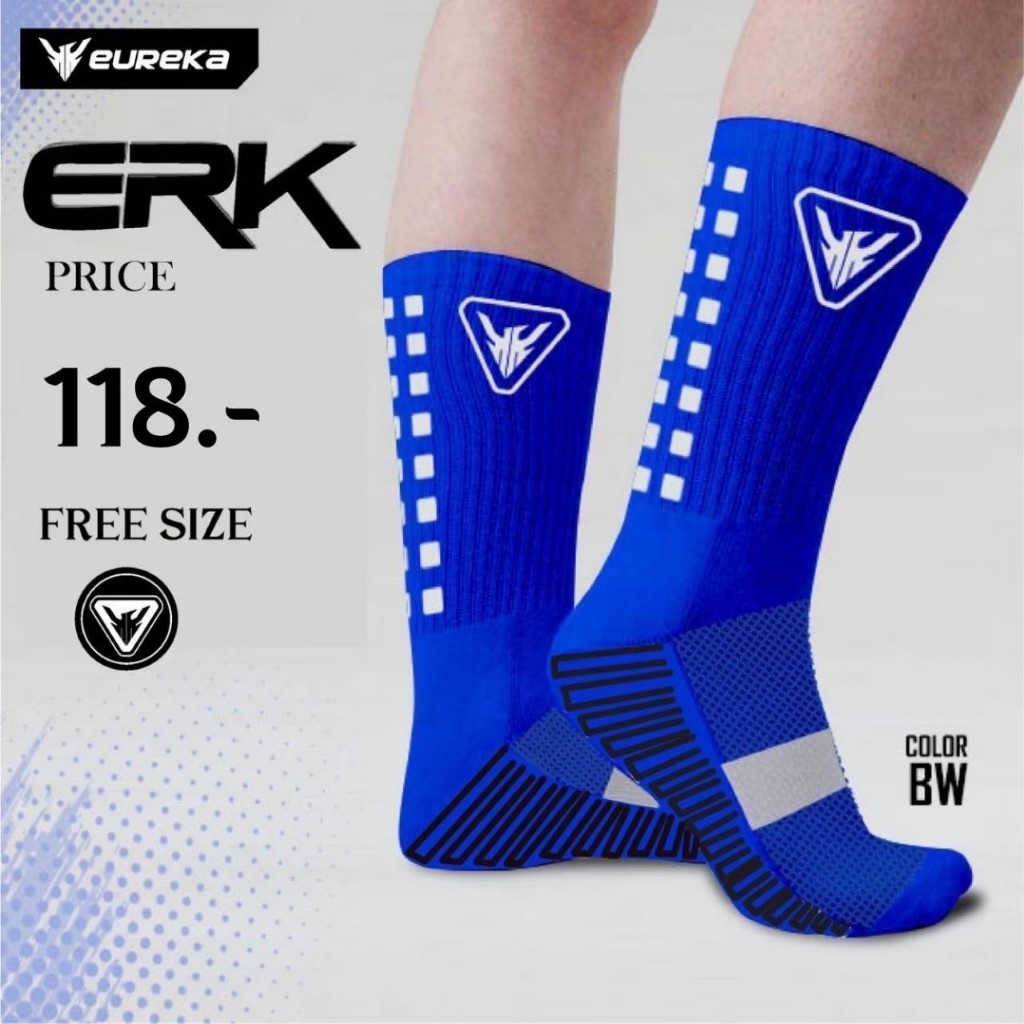 EUREKA ERK-S2008 ถุงเท้ากันลื่น ครึ่งแข้ง ถุงเท้าลำลองกันลื่น | Shopee Thailand