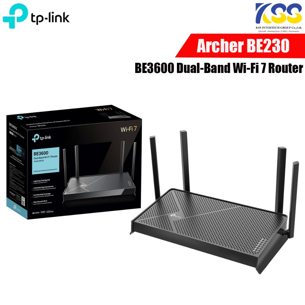 เราเตอร์ไวไฟ 7 TP-Link Archer BE230 BE3600 Dual-Band Wi-Fi 7 Router 4 ...