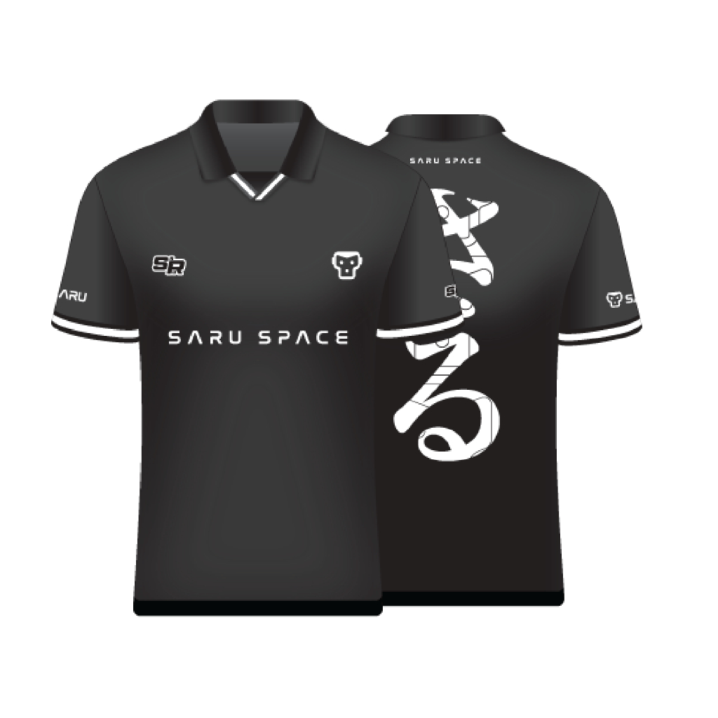 เสื้อ SARU โปโลสีดำ คอปก ดีไซน์เท่ | Shopee Thailand