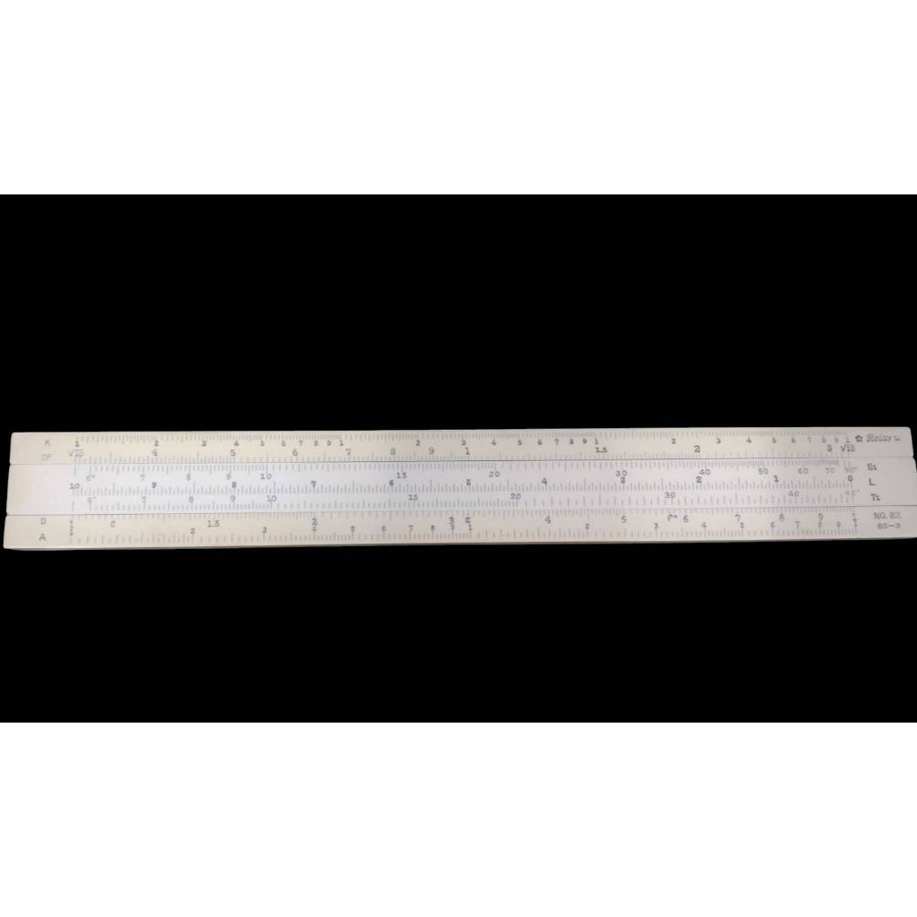 ไม้บรรทัด Sun Hemmi BAMBOO SLIDE RULE No.2664s ไม้บรรทัดสำหรับคิดคำนวณ ...