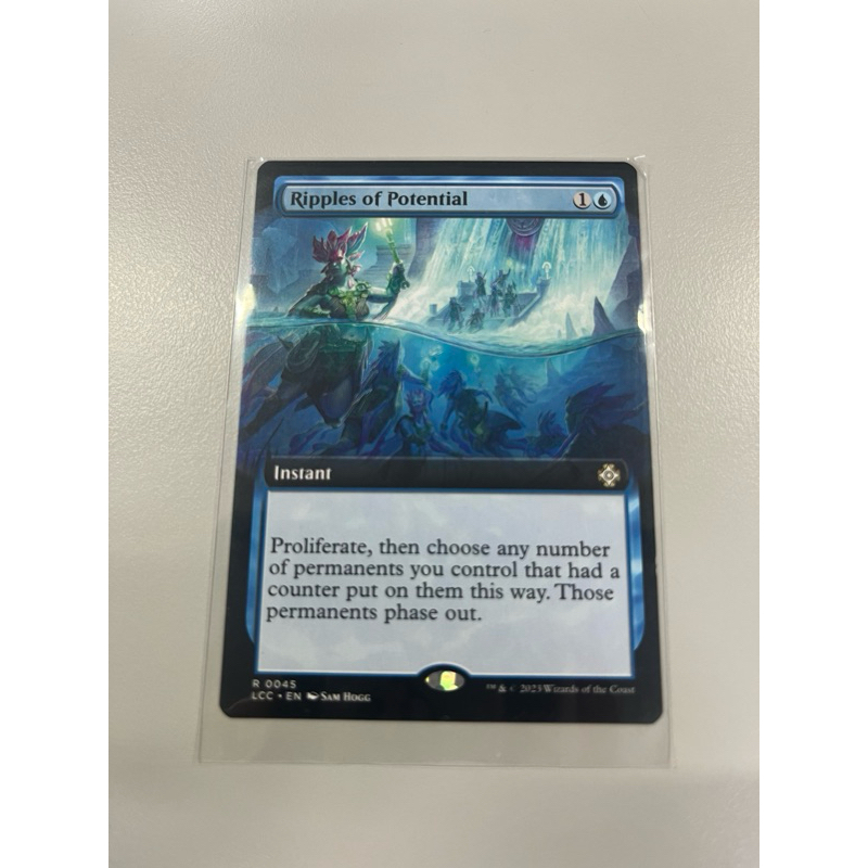 การ์ด MTG Ripples of Potential Blue Magic the Gathering EDH รุ่น LCC ...
