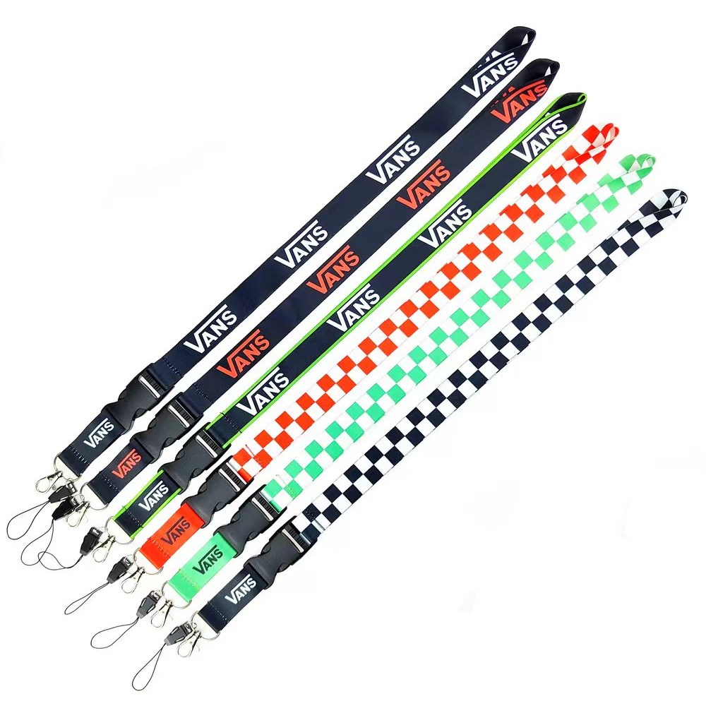 Vans lanyards สายคล้องคอแฟชั่นที่ถอดออกได้สำหรับผู้ถือแท็กหมายเลข ...