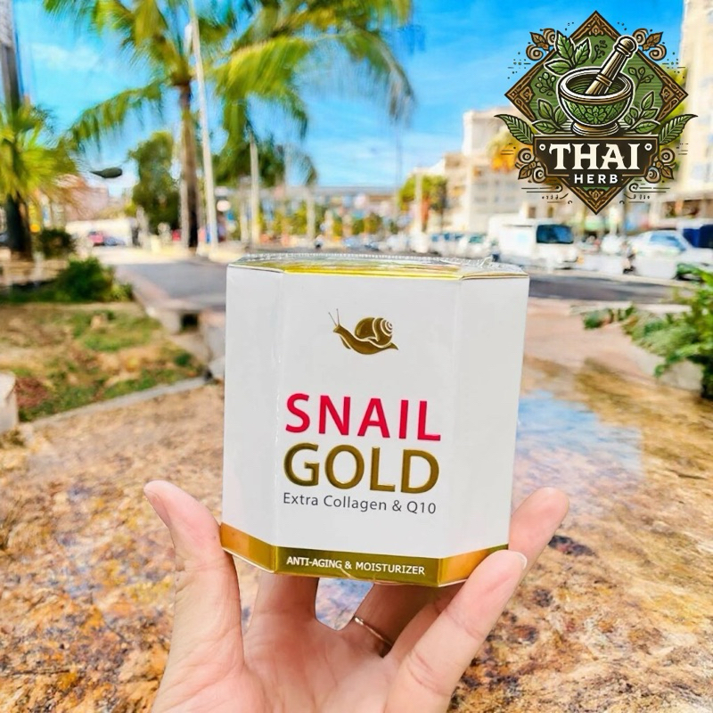 Royal thai herb snail gold extra collagen & Q10 50 G. รอยัล ไทย เฮิร์บ ...