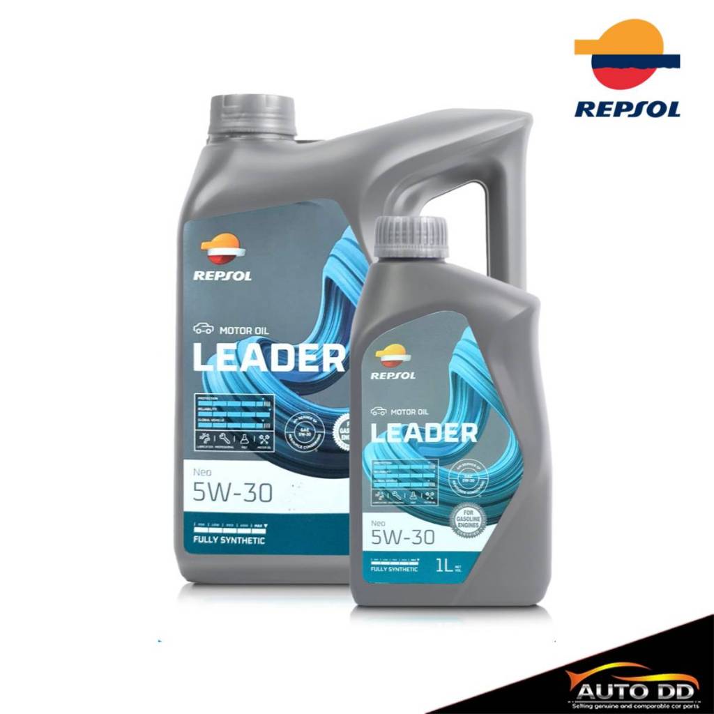 น้ำมันเครื่องเบนซิน สังเคราะห์แท้ Repsol เรปโซล LEADER NEO 5W-30 **กด ...