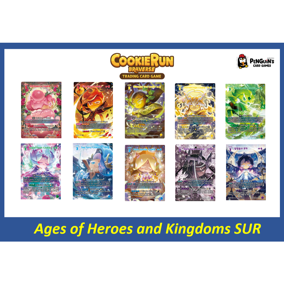[Cookie Run Tcg] Cookie Run Braverse Booster Box [Ages of Heroes and ...