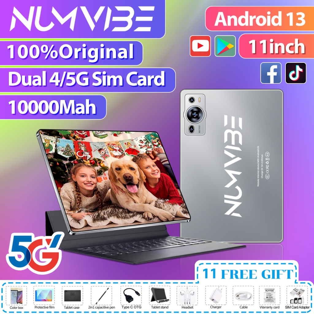 🔥ซื้อ 1 แถม 11🔥 NUMVIBE A5pro 11 นิ้ว แท็บเล็ตดั้งเดิม 5G Tablet ...