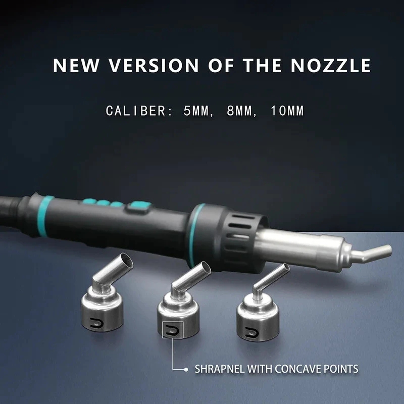 Sugon 8650/ 8630/8610DX-PRO Hot Air soldering Station 45องศาหัวฉีดโค้ง5 ...