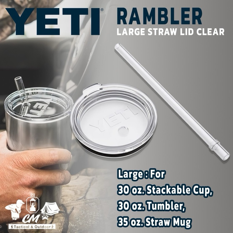 YETI RAMBLER LARGE STRAW LID CLEAR (26,30,35 OZ) ฝาแก้วพร้อมหลอด ...
