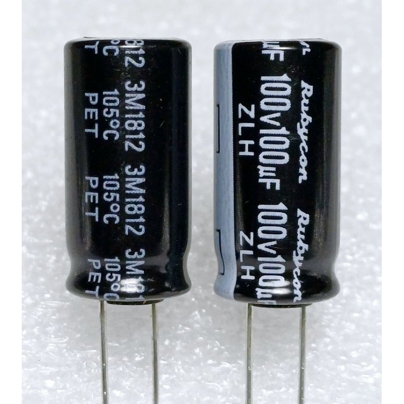 Rubycon ZLH 100uf 100v capacitor คาปาซิเตอร์ ตัวเก็บประจุ capacitor | Shopee Thailand