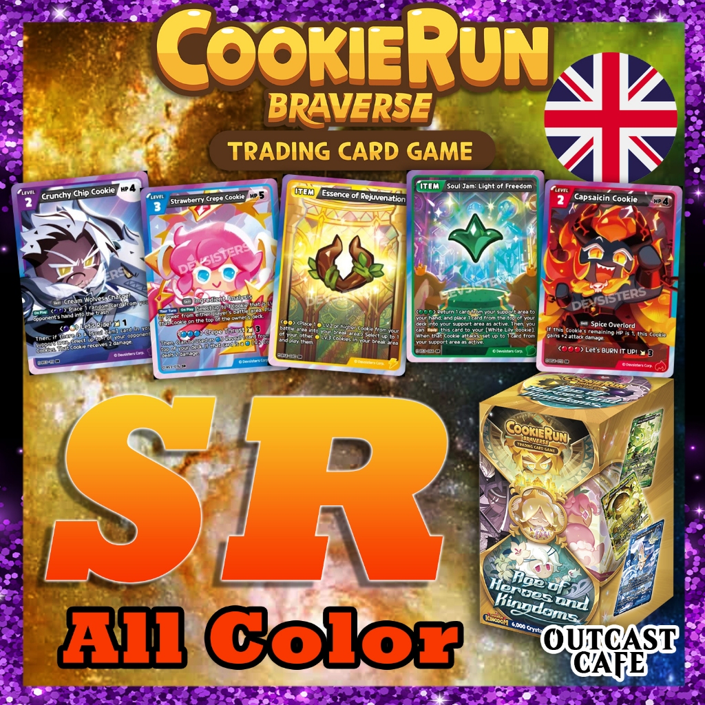(ENG) SR ชุด Bs3-Bs4 Cookie Run Braverse TCG Singles การ์ดคุกกี้รัน ...