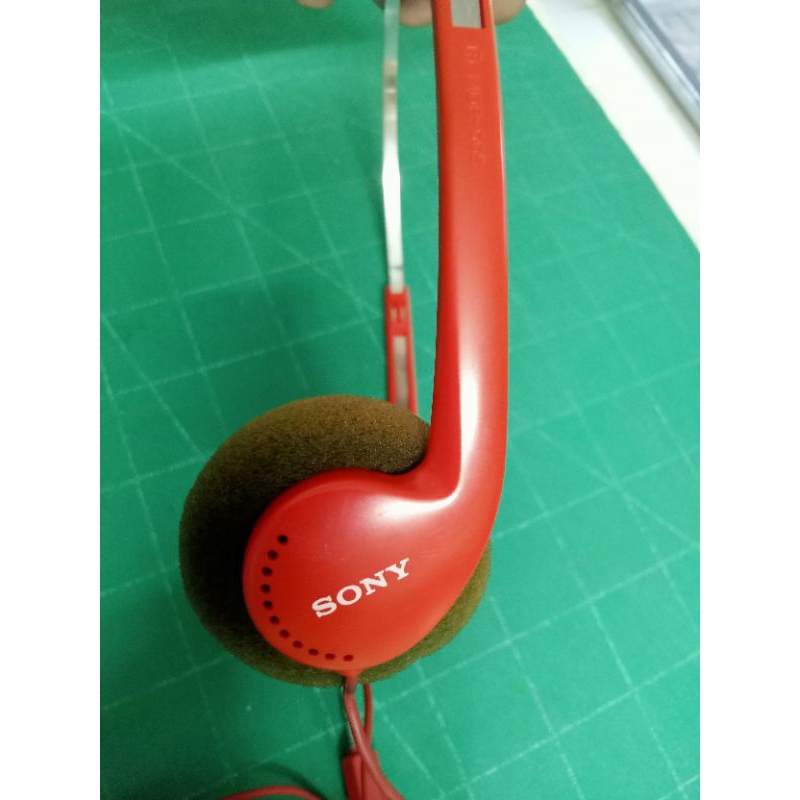 หูฟัง Sony MDR-005 ก้านเหล็ก แดงเดิม สมบูรณ์ ครับ🐦‍🔥 | Shopee Thailand