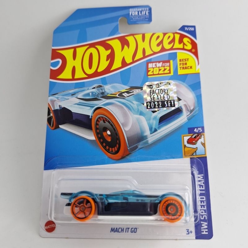 รถเหล็ก Hotwheels MACH IT GO ฟ้าใส factory sealed 2022 (ib08) | Shopee ...