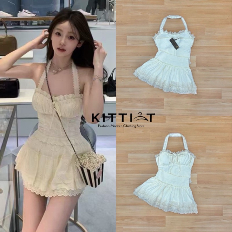 Brand:::KITTI_T(กิตติที)Code:::KT402 Set นี้พลาดไม่ได้ งานสวย งานดีพรีเมี่ยมสวยจึ้ง เสื้อสาย ...