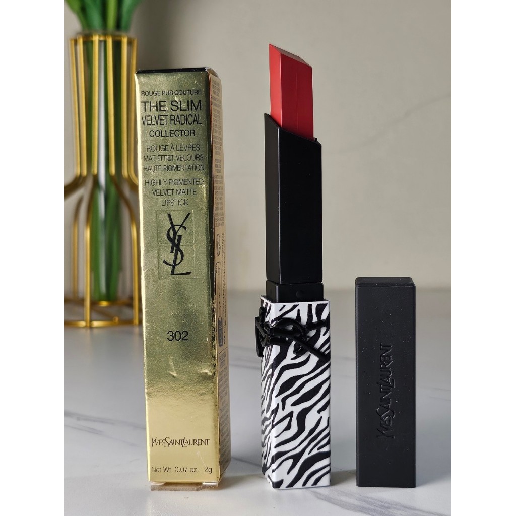 YSL ลิปสติก Rouge Pur Couture The Slim Velvet Radical Limited Edition YSL BEAUTY สี 302 | Shopee ...