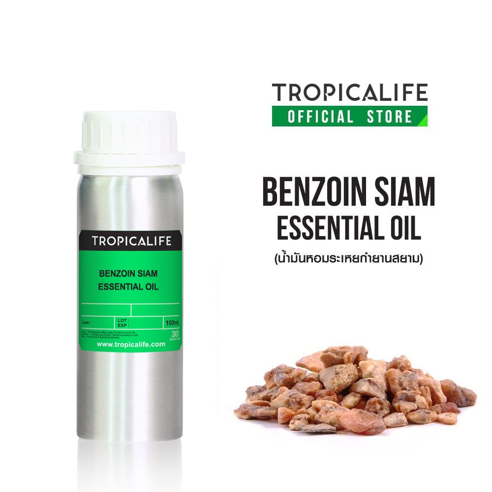 น้ำมันหอมระเหยกำยานสยาม ขนาดใหญ่ 100ml/500g TROPICALIFE BENZOIN SIAM ...
