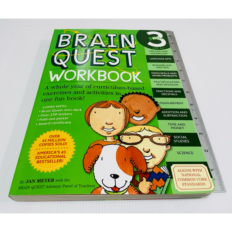 แท้ ตำหนิประมาณ 10 หน้า Brain Quest Workbook Grade 3 มีเฉลย 180 บาท ...