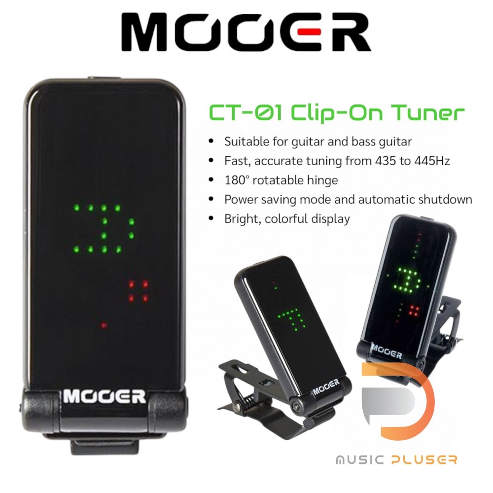 Mooer CT-01 Clip-On Tuner จูนเนอร์เเบบหนีบของใช้ได้ทั้งไฟฟ้าและเบสใช้ ...
