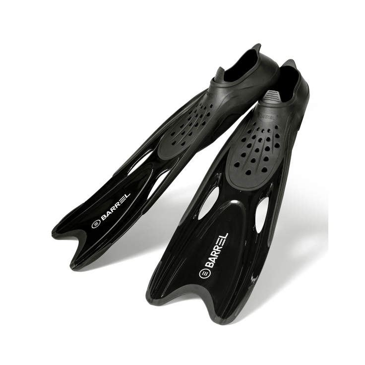 BARREL WAVE FINS - BLACK-ฟินดำน้ำ ฟินว่ายน้ำ ตีนกบ-3AD019U_H1BKXX ...