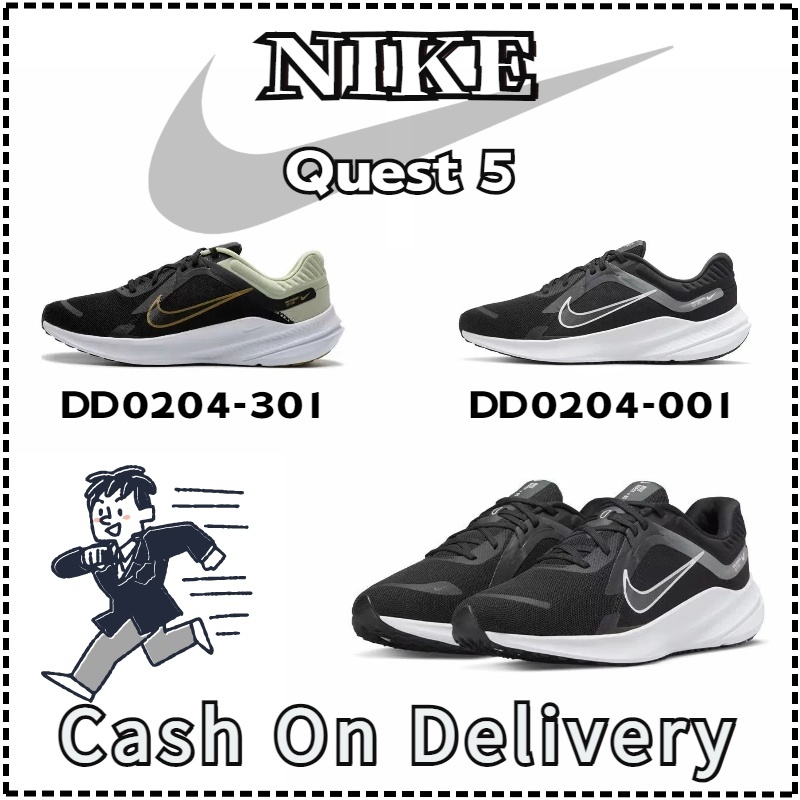 【NIKE OFFICIAL STORE】Nike Quest 5 รองเท้าวิ่งออกกำลังกายแบบสบาย ๆ black ...