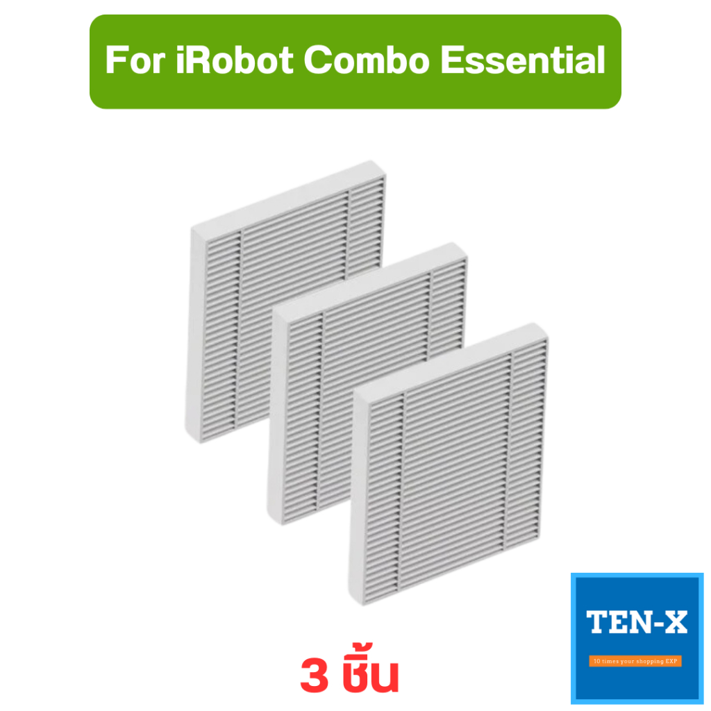 ฟิลเตอร์แผ่นกรองฝุ่นสำหรับ iRobot Roomba Combo Essential - 3 ชิ้น ...