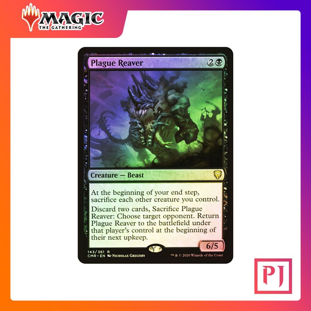 [MTG] Plague Reaver [CMR] [BLACK] [RARE] [FOIL] [ENG] (การ์ดเมจิค ...