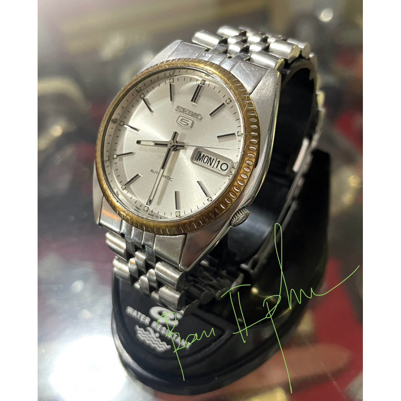 Seiko 5 automatic mens watch with silver datejust (SNXJ89) PP15 ...