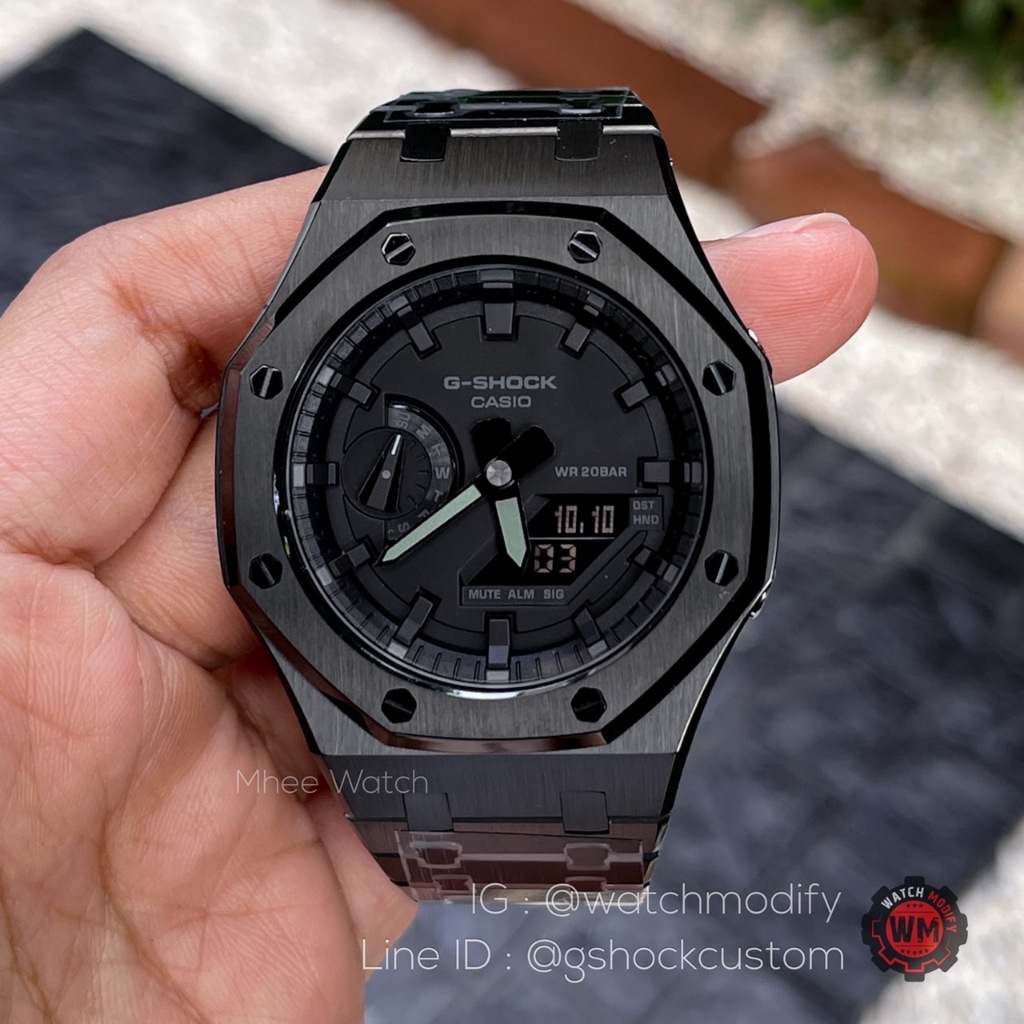 G-Shock All in Black Casioak Gen3 AP Style รุ่น GA-2100-1A1 Steel ...