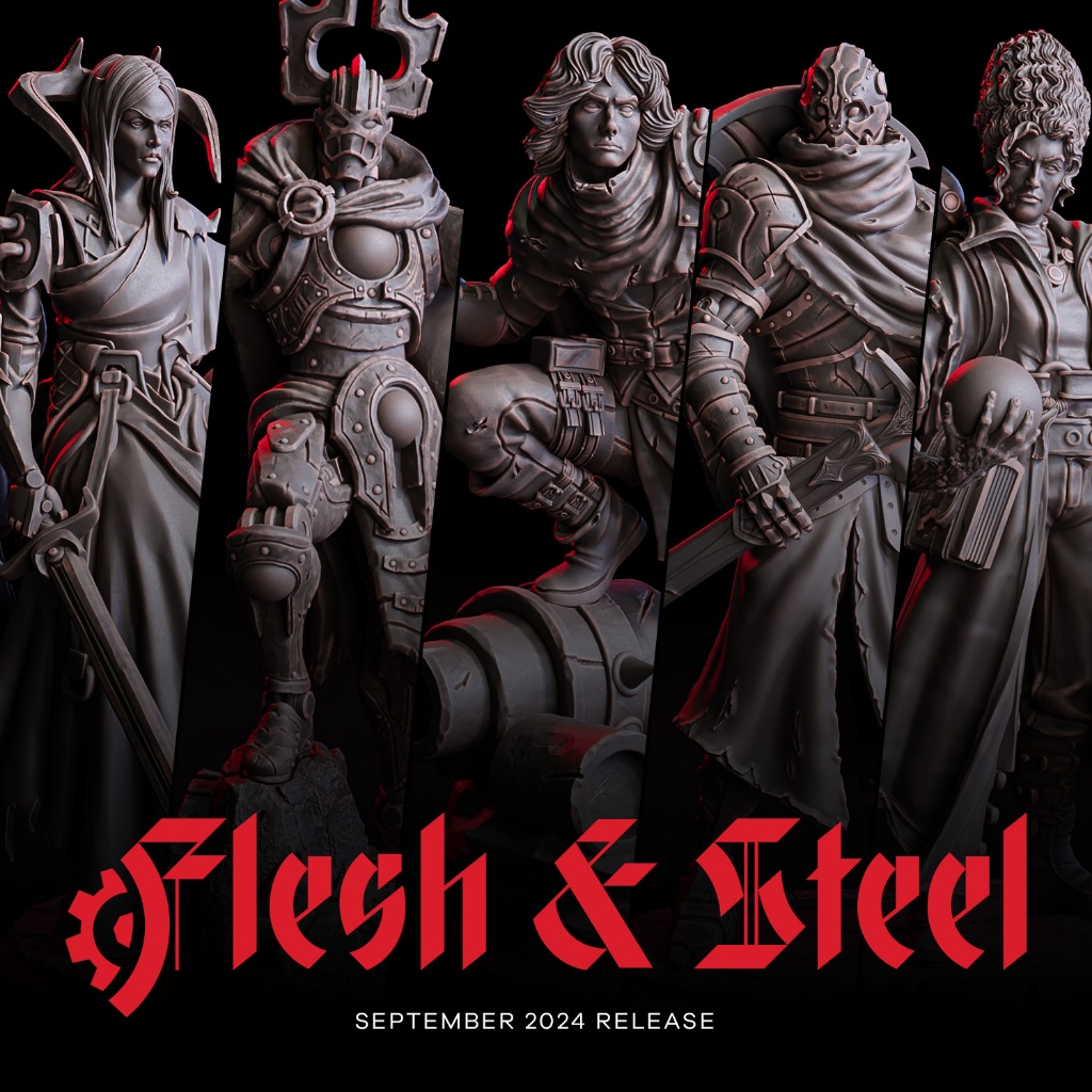 Flesh & Steel - โมเดลสำหรับ DnD miniature, [Made to order ส่งพัสดุภายใน ...