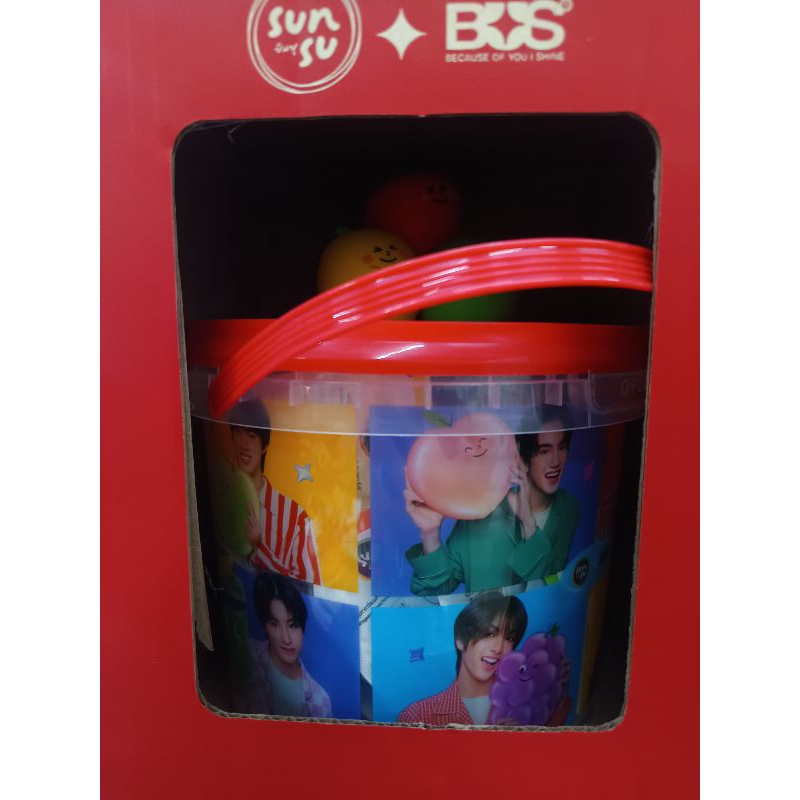 (เฉพาะถัง+ขนม) Sunsu X Bus Bucket | Shopee Thailand