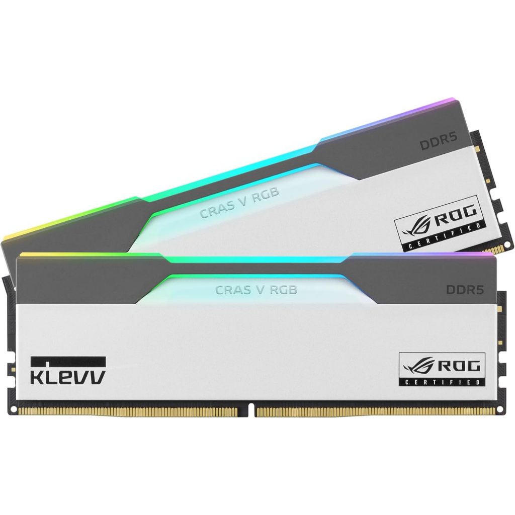 KLEVV CRAS V RGB ROG CERTIFIED DDR5 GAMING OC 32GB (16GBx2) 7200MHz ...