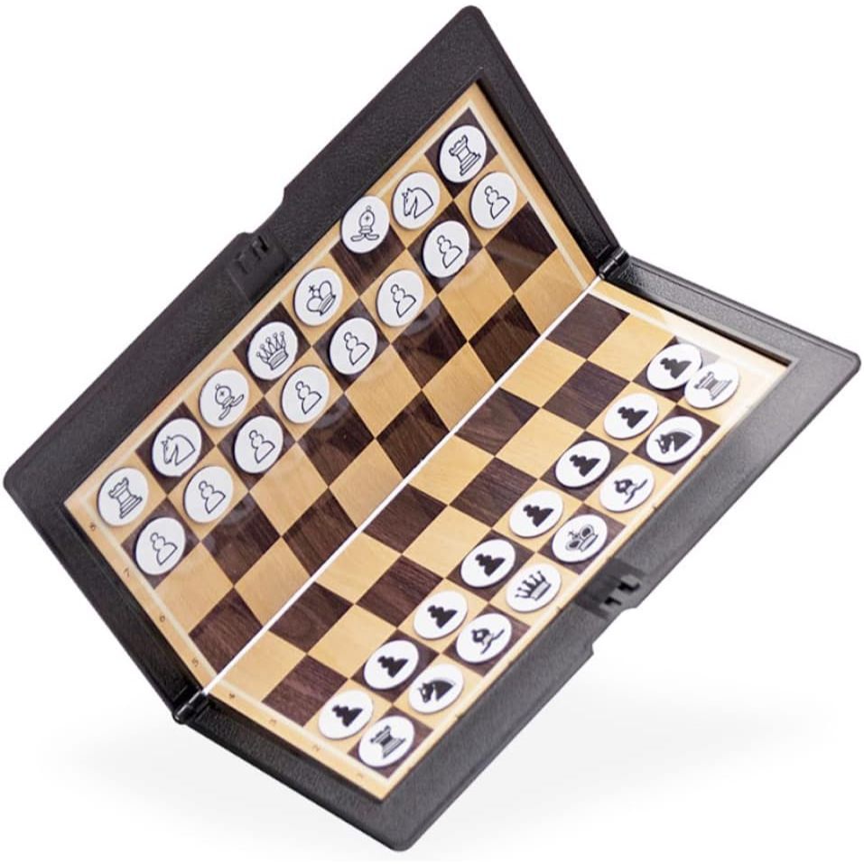 [Super Chess] หมากรุกสากลแม่เหล็กลายไม้ ขนาดพกพา | Shopee Thailand