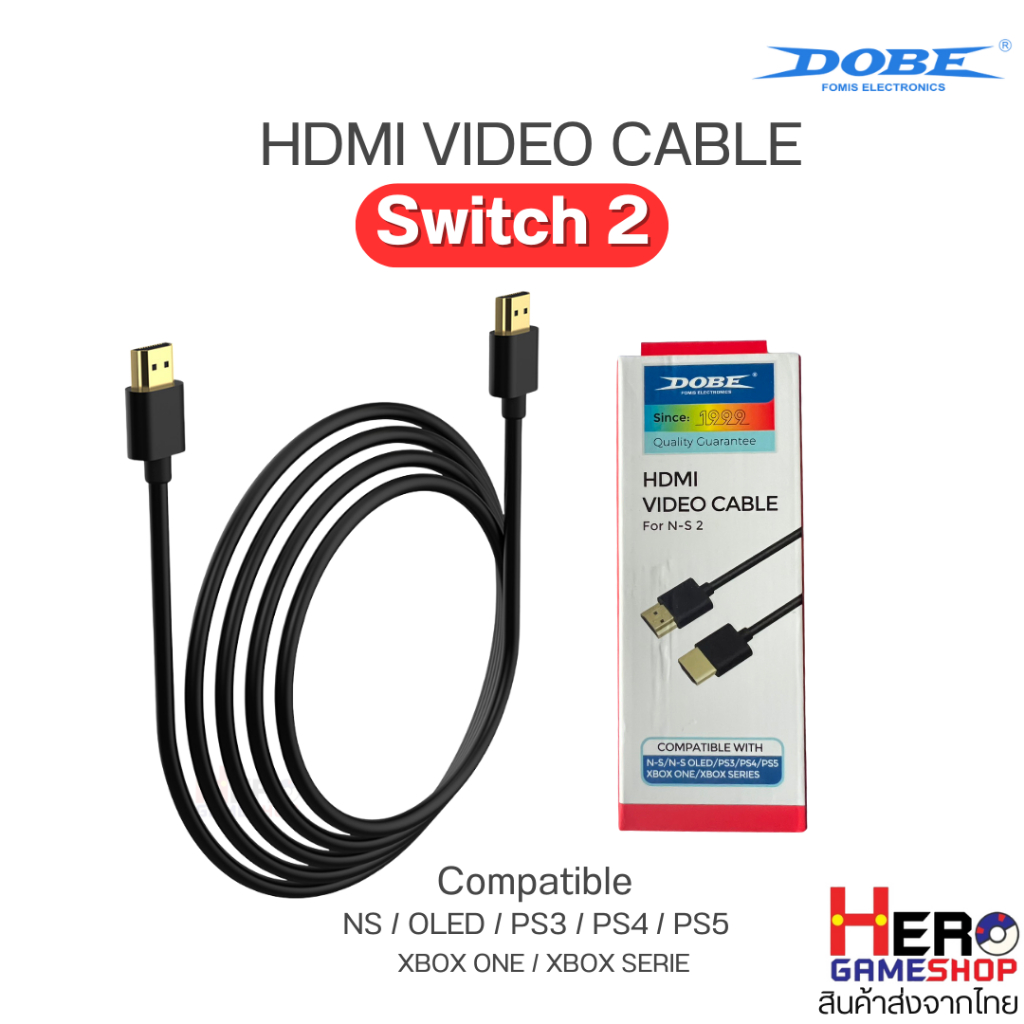 [DOBE] พร้อมส่งในไทย 4K HDMI for Nintendo Switch 2 สายสัญญาณคุณภาพสูง ...