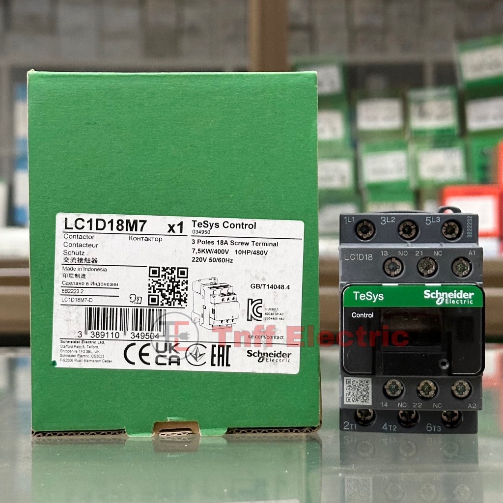 Schneider LC1D18M7, LC1D18B7, LC1D18E7, LC1D18F7, LC1D18Q7 แมกเนติก คอน ...