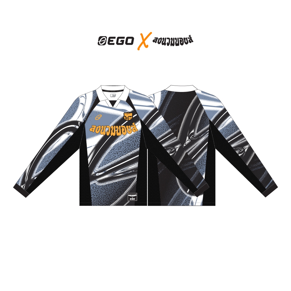 EGO SPORT X ลงนวมบอยส์ เสื้อแขนยาวเจอร์ซีย์คอวีปกทรงแขนยาว | Shopee ...