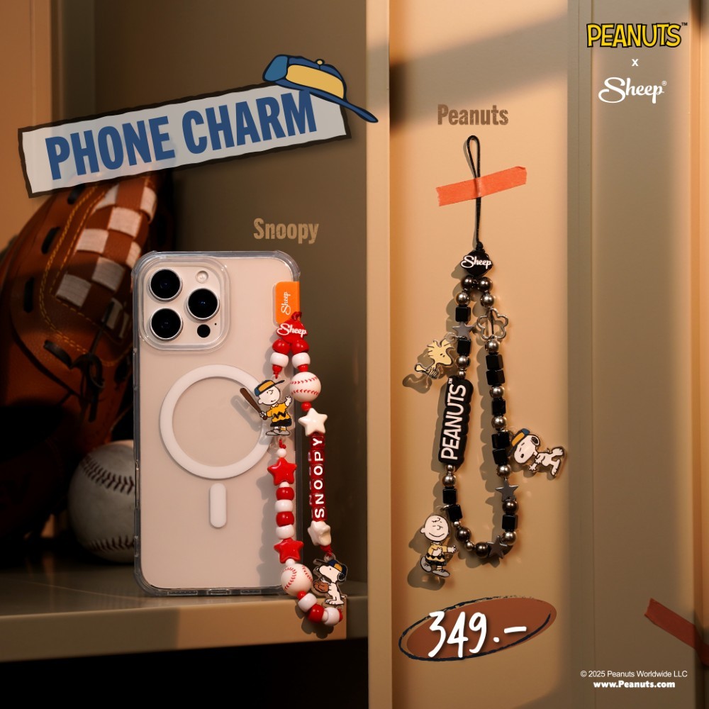 [Strap PEANUTS] PEANUTS x Sheep: Snoopy Collection สายคล้องมือถือ Strap ...