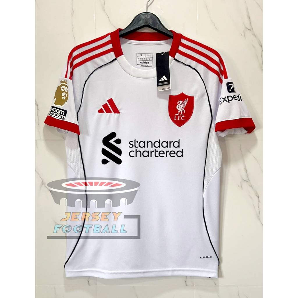 ขายดี !! เสื้อกีฬา ฟุตบอล หงษ์แดง Away เยือน เกรดแฟนบอล ปี 2025/26 ใหม่ล่าสุด พร้อมชื่อเบอร์ ...