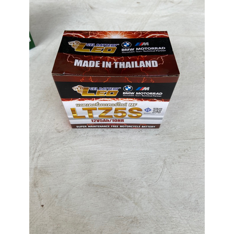แบตเตอรี่แห้ง LEO LTZ5S 12V5Ah ใช้กับรถจักรยานยนต์ | Shopee Thailand