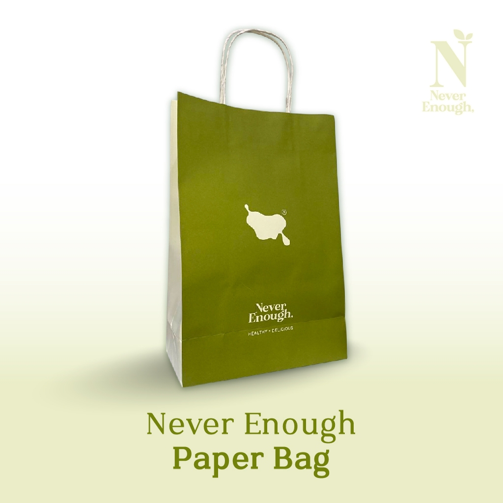 Never Enough Paper Bag (ถุงกระดาษ"เนเวอร์อีนัฟ") | Shopee Thailand