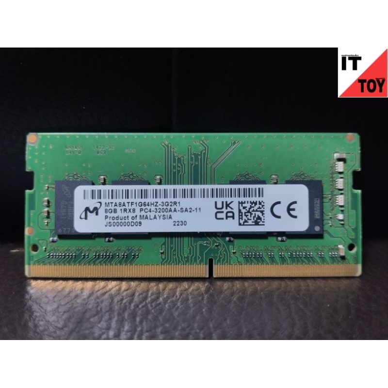 Micron Ram ddr4 8GB 3200 Notebook แรมโน๊ตบุ๊คมือสองไม่มีประกัน | Shopee ...