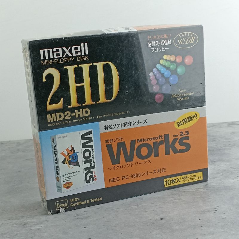 MAXELL >> MINI-FLOPPY DISK 2HD MD2-HD แผ่นดิสก์ 5 นิ้ว แผ่นเปล่าจำนวน ...