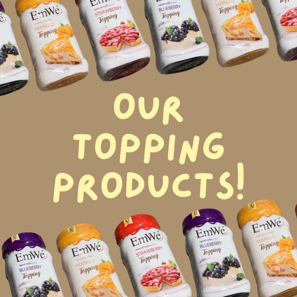 Emwe เอ็มวีทอปปิ้ง ขนาด700กรัม (สตรอเบอร์รี่ / บลูเบอร์รี่) !!สินค้าล็อตใหม่ **มีส่งด่วน ...