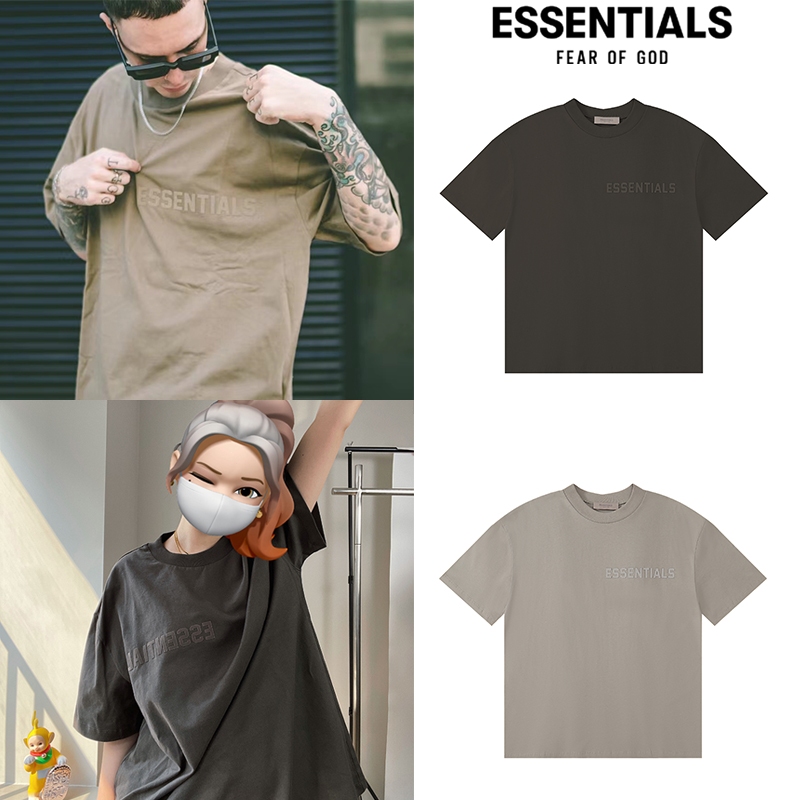 New เสื้อยืด Fear Of God Essentials(เอสเซนเชียล) แท้100% T-Shirt (FW22, SS23) | Shopee Thailand