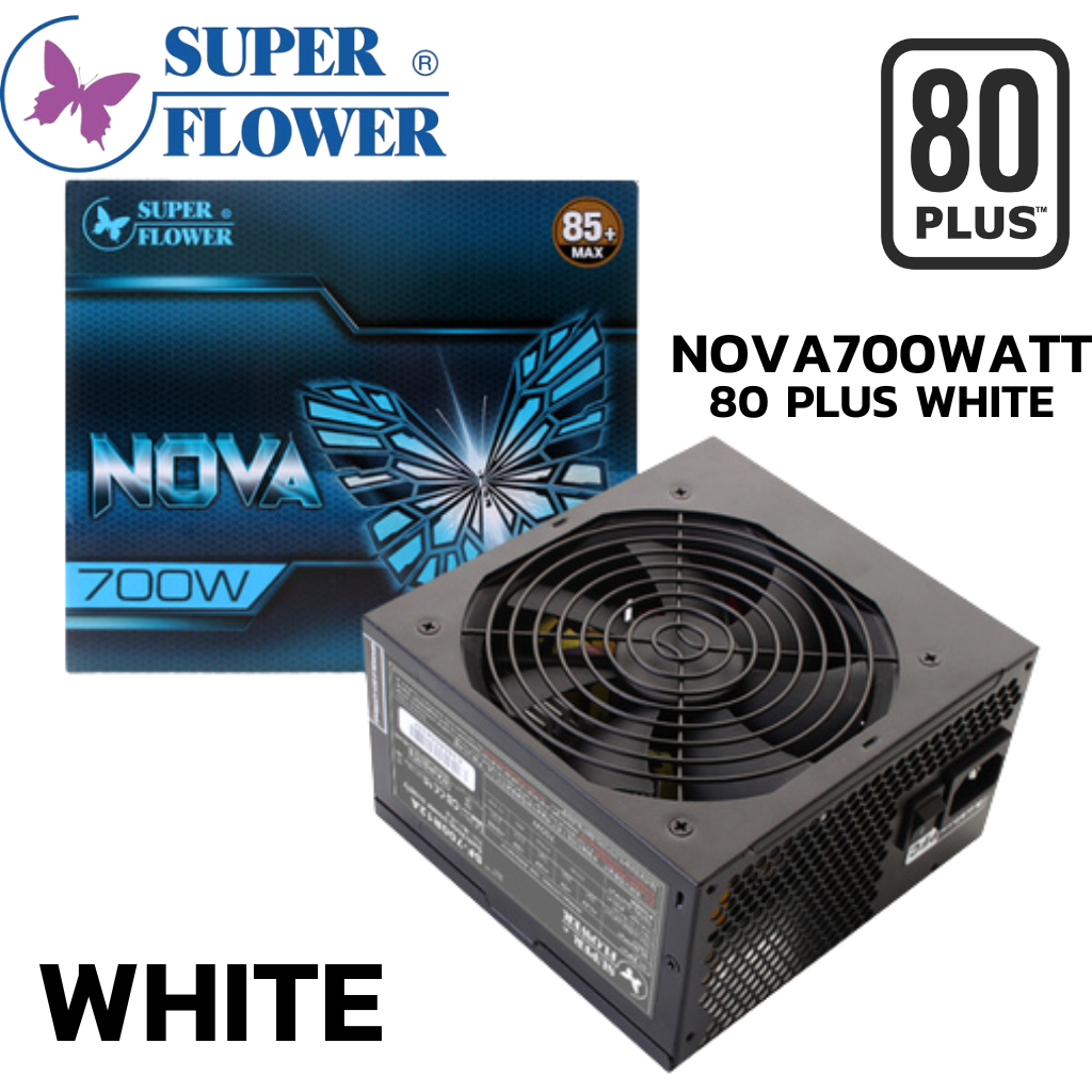 POWER SUPPLY (อุปกรณ์จ่ายไฟ) SUPER FLOWER MEGA 700W 80 PLUS WHITE ...