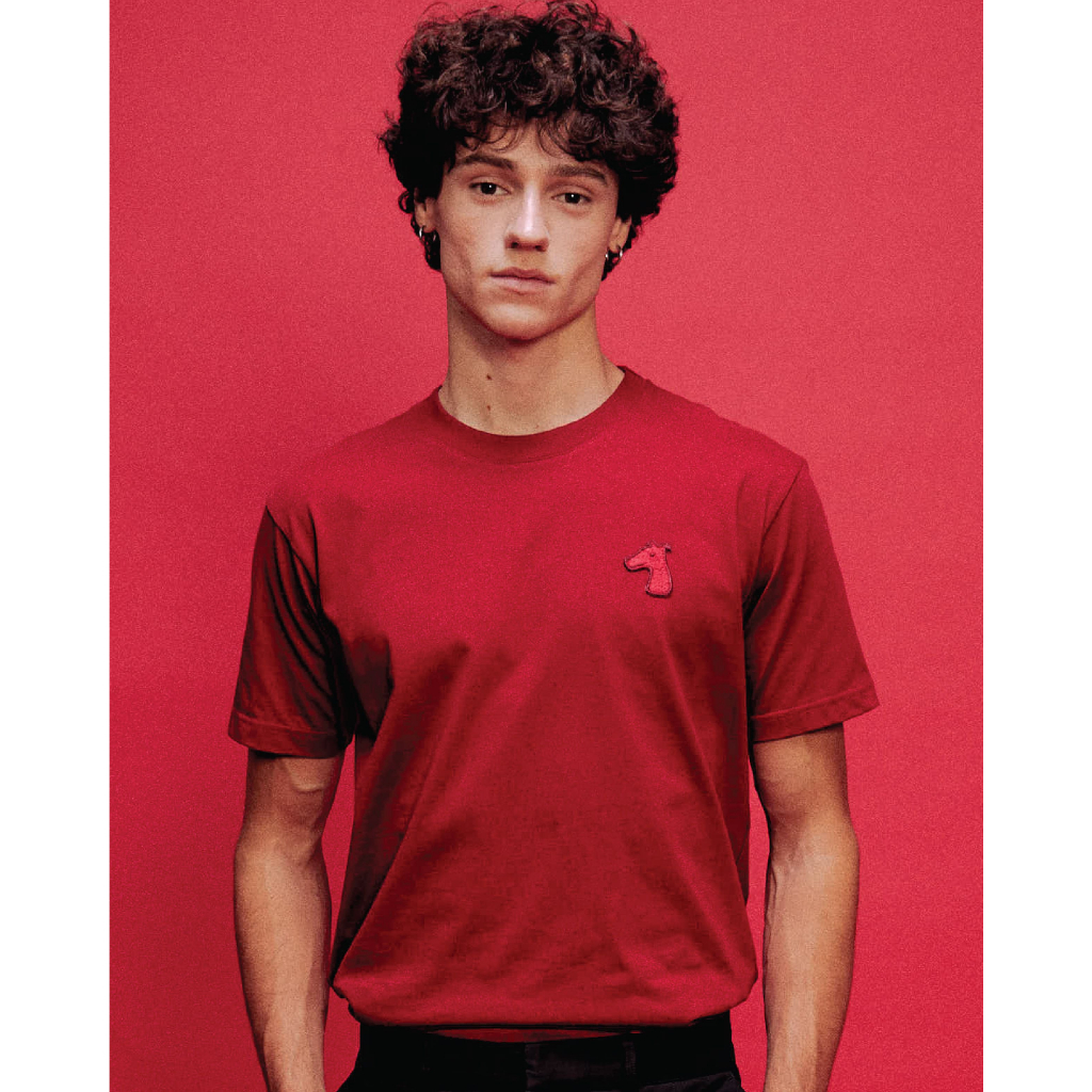 CLASSIC FIT T-SHIRT WITH LOGO EMBROIDERED | Shopee Thailand