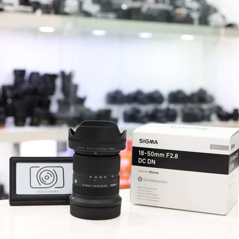 เลนส์ Sigma 18-50 F2.8 DC DN (Sony ) มีกล่องครบ | Shopee Thailand