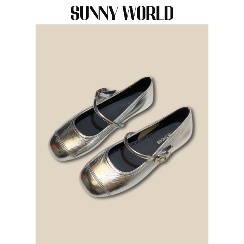 SUNNY SHOE 】รองเท้าแมรี่เจน รองเท้าผู้หญิงfasion รองเท้าสตรีสไตล์เรียบ ...