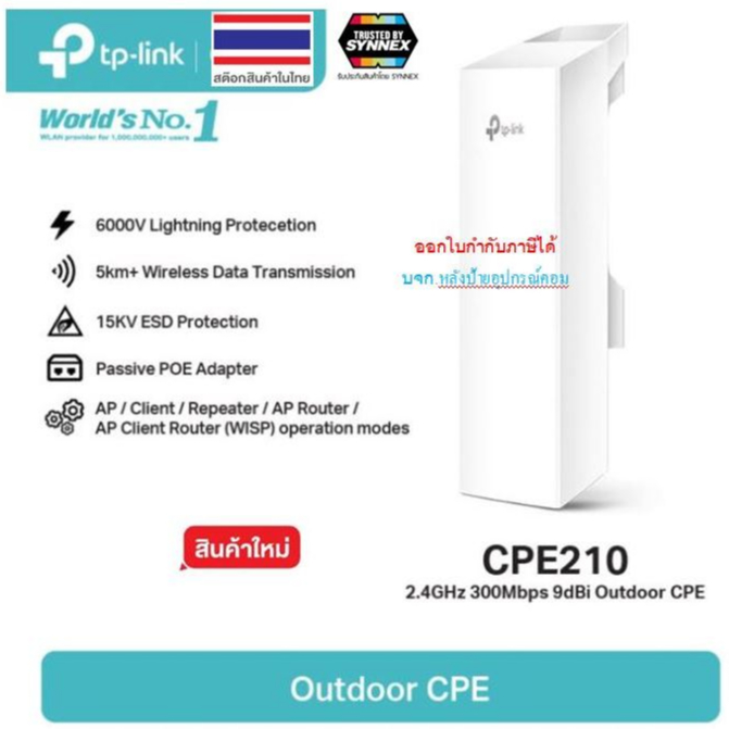 TP-Link CPE210 Outdoor 2.4GHz 300Mbps High power Wireless Access Point ...