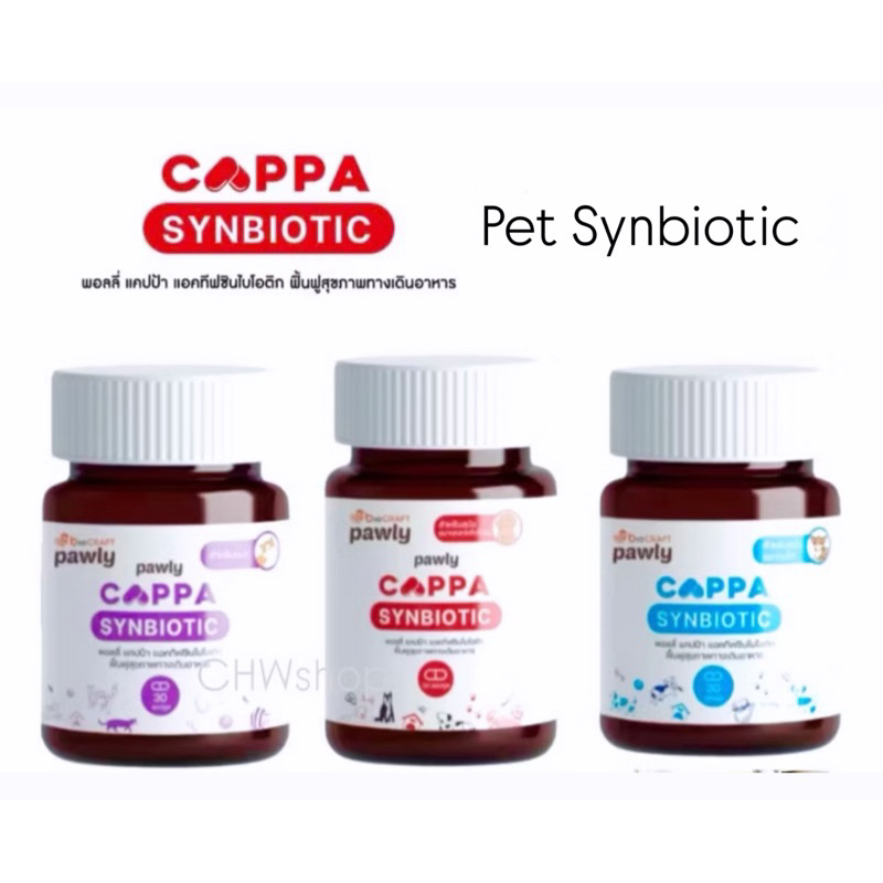 Pawly Cappa Synbiotic ซินไบโอติคชนิดแคปซูลปรับสมดุลลำไส้-หมา-แมว | Shopee Thailand
