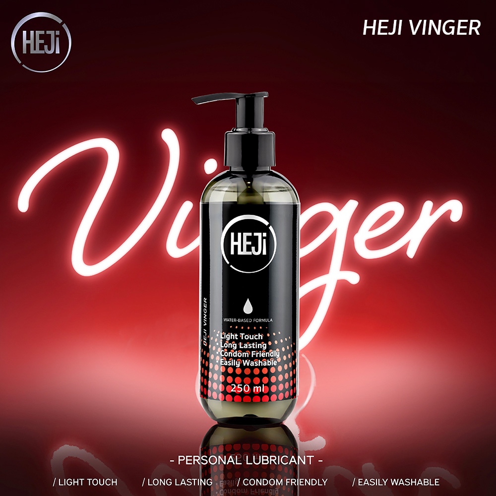 Heji Vinger 250 ml เจลหล่อลื่นสูตร Water-based ลื่นนาน บางเบาแนบผิว ...