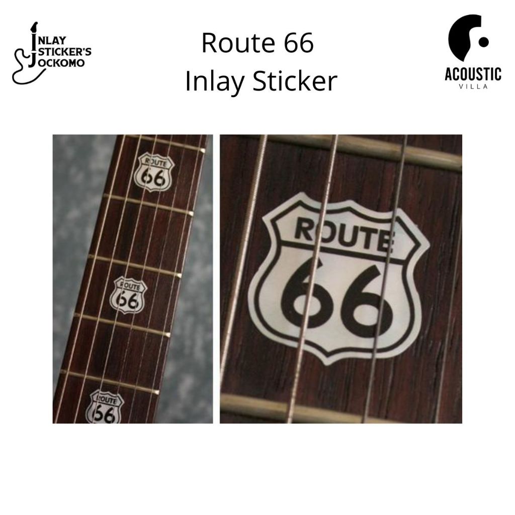 Route 66 Inlay Sticker for Guitar and Bass | Shopee Thailand